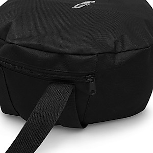 GAIKLIA Black 12" Dutch Oven Carry Bag - Padded Liner- Weather Resistant Oxford Cloth Bag - Complete with Silicone Mitt Set