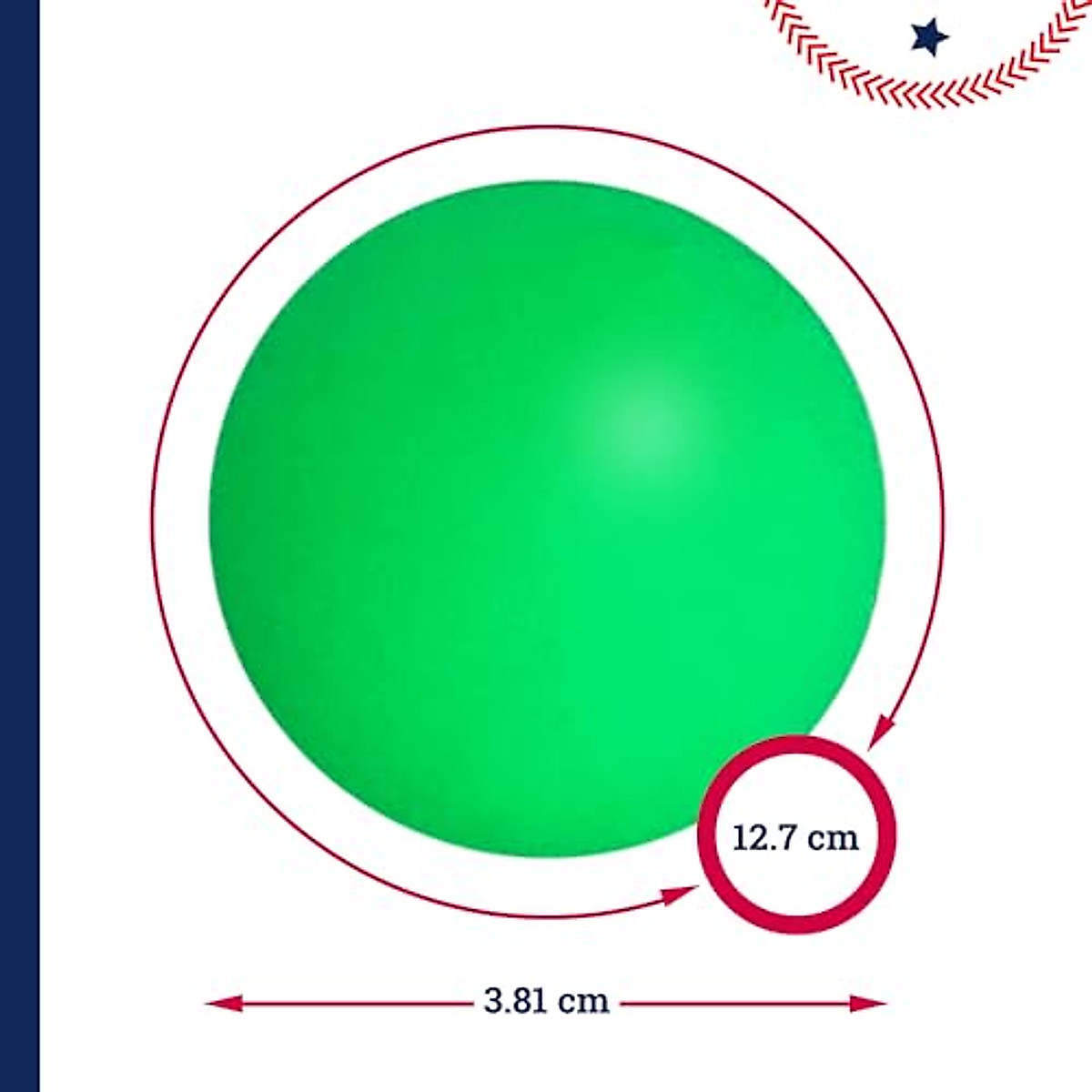 Botabee Beach Paddle Ball Replacement Balls - 6 High-Visibility Pickleball & Smashball Compatible Balls | Colorful Kadima & Pro Kadima Ball Replacement | 6 Small Paddle Balls in High Visibility Colors