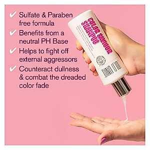 BOLD UNIQ Color Safe Shampoo – Anti-Fade Sulfate Free Shampoo for Color Treated Hair – Gently Cleanse & Protect Brunette & Red Colored Hair- Cruelty Free & Vegan 8 Fl.Oz