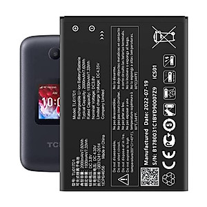 Soseieiu TLi017D1 Battery,(𝟮𝟬𝟮𝟰 𝗡𝗲𝘄 𝗨𝗽𝗴𝗿𝗮𝗱𝗲𝗱) Replacement Battery for TCL Flip Pro VZW-TCL-4056W/4056S Phone 2000mAh 3.85V/7.6Wh