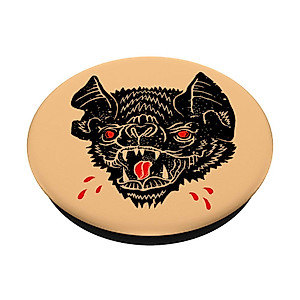 Creepy Spooky Halloween Vampire Bat Blood PopSockets PopGrip: Swappable Grip for Phones & Tablets