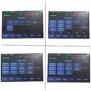 1.10d 3.5" 50KHz-2GHz DSP SDR Receiver Malahit DSP SDR Receiver, Upgrade Version Malahit SDR Shortwave Radio Receiver Malachite DSP SDR Receiver, 3600mAh Battery, Aluminum Alloy with Cooling Hole
