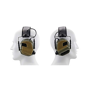 Hook & Loop Deck Set Compatible with Opsmen Earmor M31 & M32 Electronic Headset (Tan)