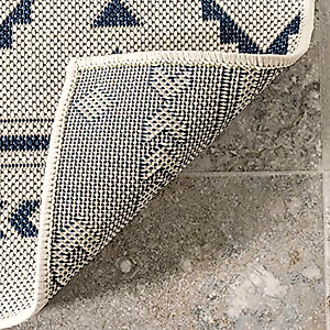 nuLOOM Frontier Droplet Striped Indoor/Outdoor Area Rug, 5' x 8', Light Grey