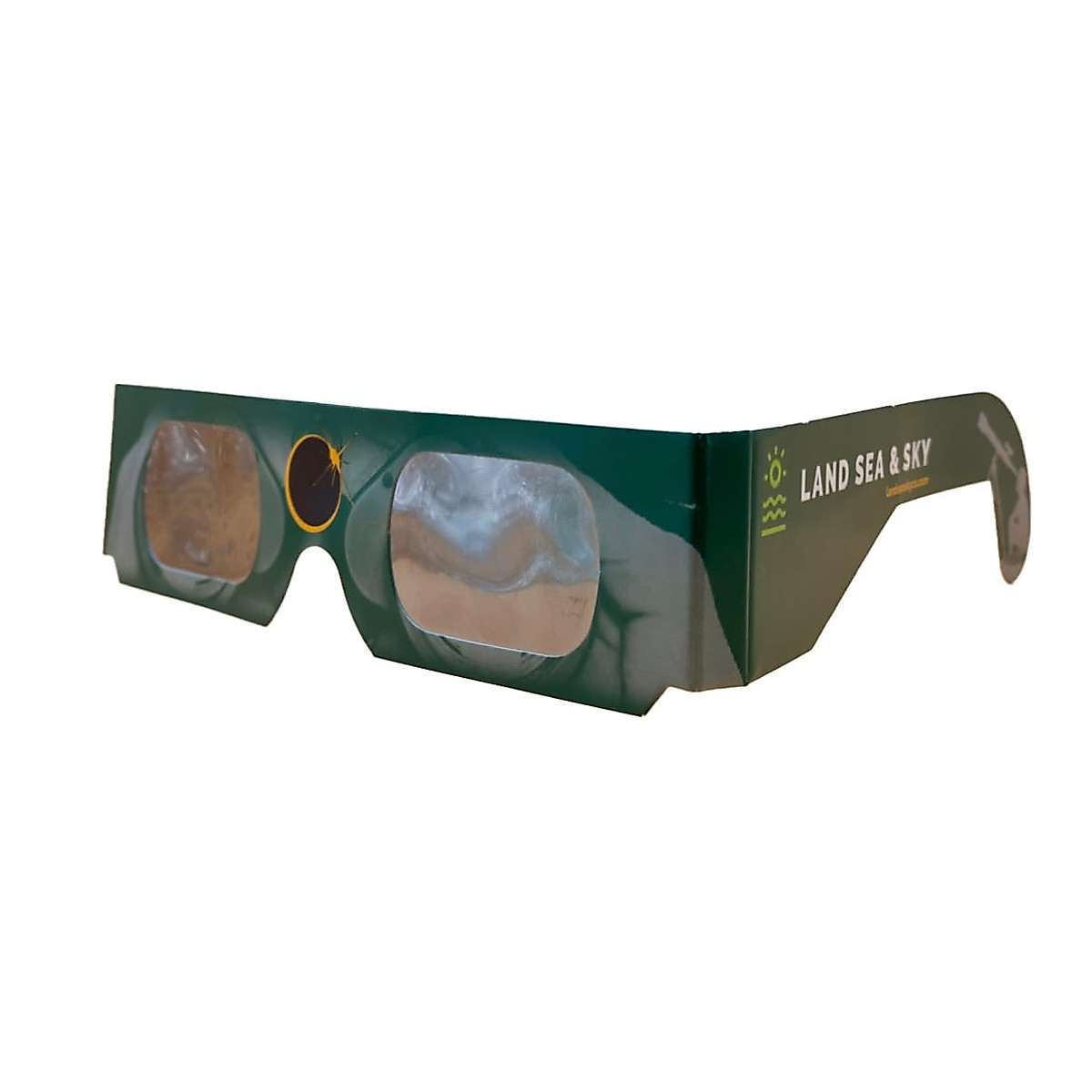 Land Sea & Sky Solar Eclipse Glasses - CE and ISO Certified Safe Shades for Direct Sun Viewing - Made in the USA (5 Pack)