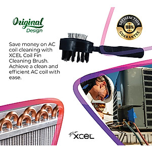 Next Generation Air Conditioner Evaporator Coil Fin Cleaning Brush V2 (Double-Sided) - By XCEL