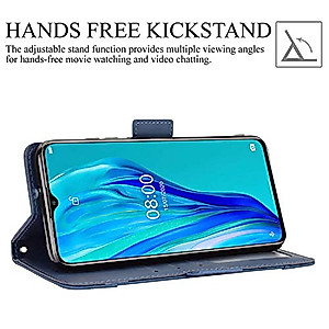 HualuBro Ulefone Note 9P Case, Magnetic Full Body Protection Shockproof Flip Leather Wallet Case Cover with Card Slot Holder for Ulefone Note 9P Phone Case (Blue)