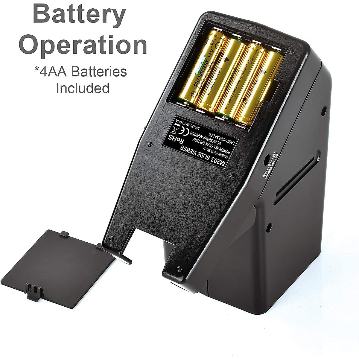 DIGITNOW 35mm Slide and Film Viewer, 3X Magnification, Battery Operation, LED Lighted Illuminated Viewing –for 35mm Slides & Positive Film Negatives(4AA Batteries Included)