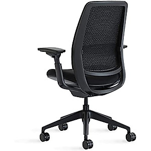Steelcase Series 2 Office Chair, Black Frame and 3D Microknit Back, Era Fabric (Onyx)