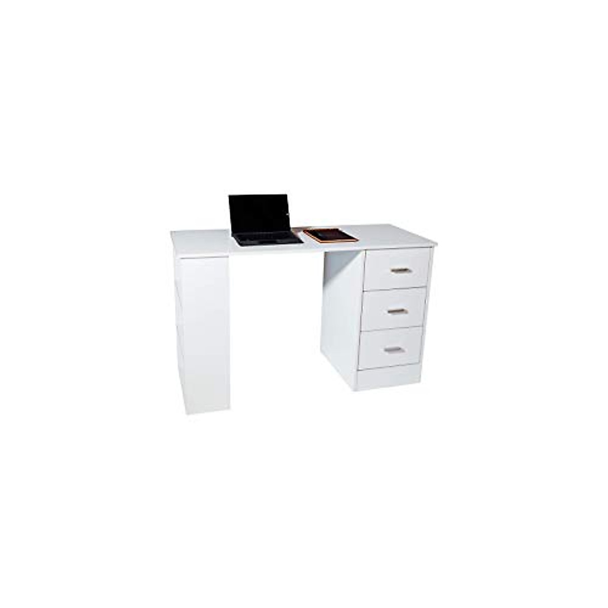 OneSpace Monroe 3 Shelve Computer Desk, White