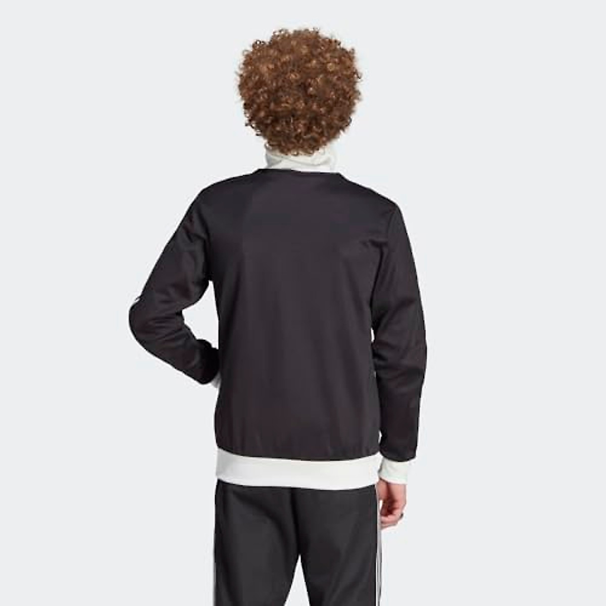 adidas Originals Men's Adicolor Classics Beckenbauer Track Top, Black/White, Large