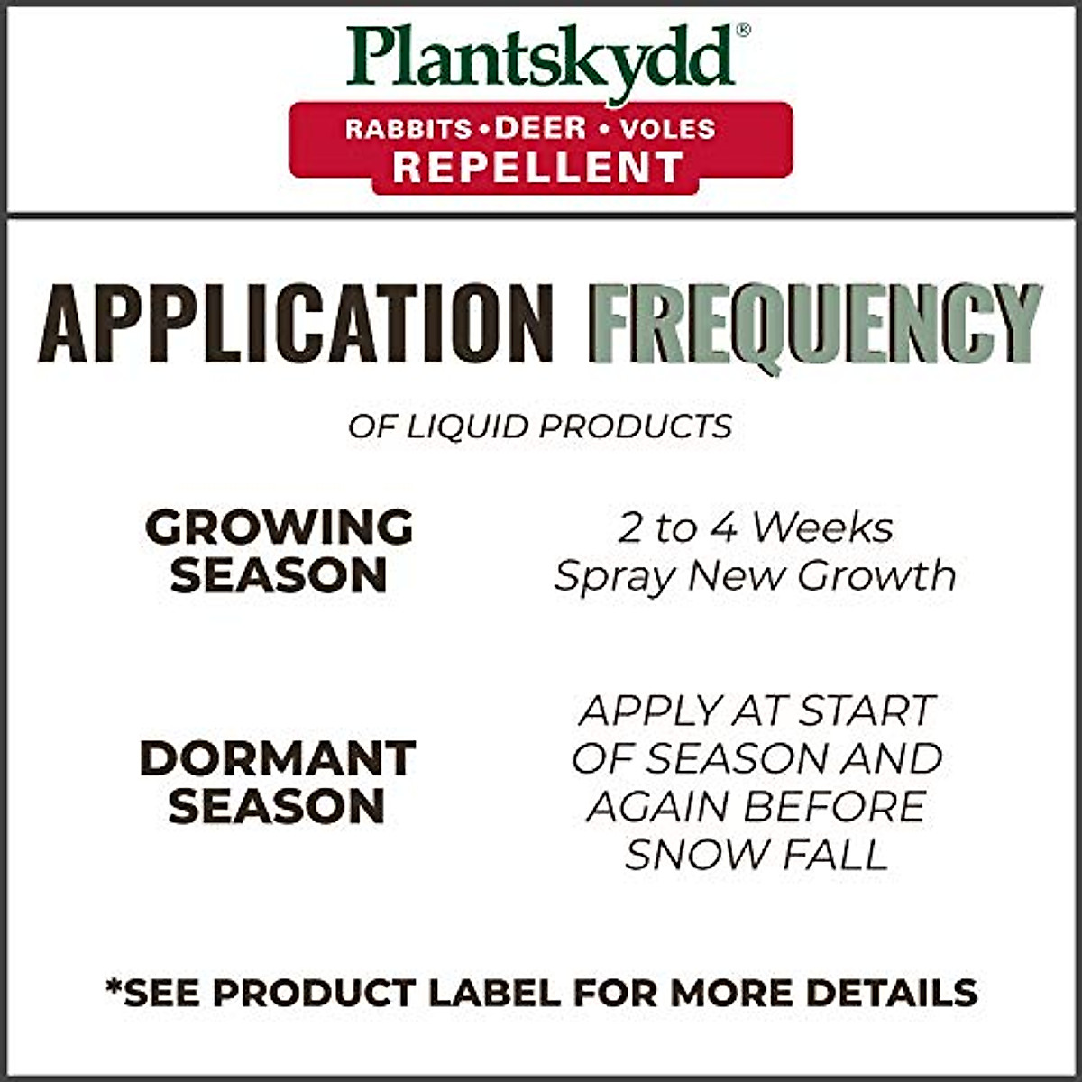 Plantskydd Animal Repellent - Repels Deer, Rabbits, Elk, Moose, Hares, Voles, Squirrels, Chipmunks and Other Herbivores; Ready to Use Liquid - 1.3 Gallon Jug (PS-5L)