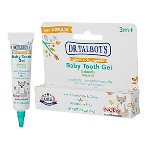 Dr. Talbot's Baby Tooth Gel for Sore Gums, Naturally Inspired, .53 Oz, Benzocaine Free, Belladonna Free