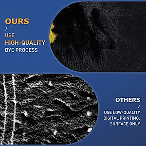 Sunflower Blankets Gifts for Women, Double-Sided Throw Blanket, Birthday Gifts for Girls, Lightweight Flannel Cozy Plush for Adult Kids, Sunflowers Girly Bedroom Decor (Black and Yellow)50x60 inch