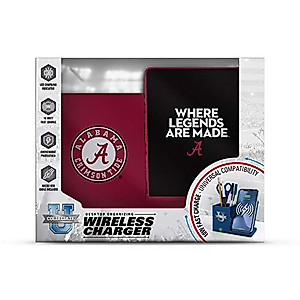 SOAR NCAA Wireless Charger and Desktop Organizer, Alabama Crimson Tide
