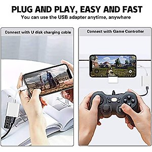 [Apple MFi Certified] Lightning to USB Camera Adapter for iPhone, USB OTG Adapter with Fast Charging Port Portable Compatible with iPhone/iPad/Card Reader/USB Flash Drive/Keyboard/Mouse Plug and Play