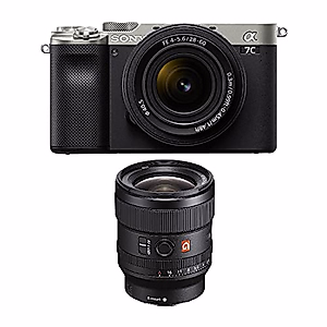 Sony Alpha a7C Full-Frame Compact Mirrorless Camera (Silver) Bundle with FE 28-60mm and 24mm Lens (6 Items)
