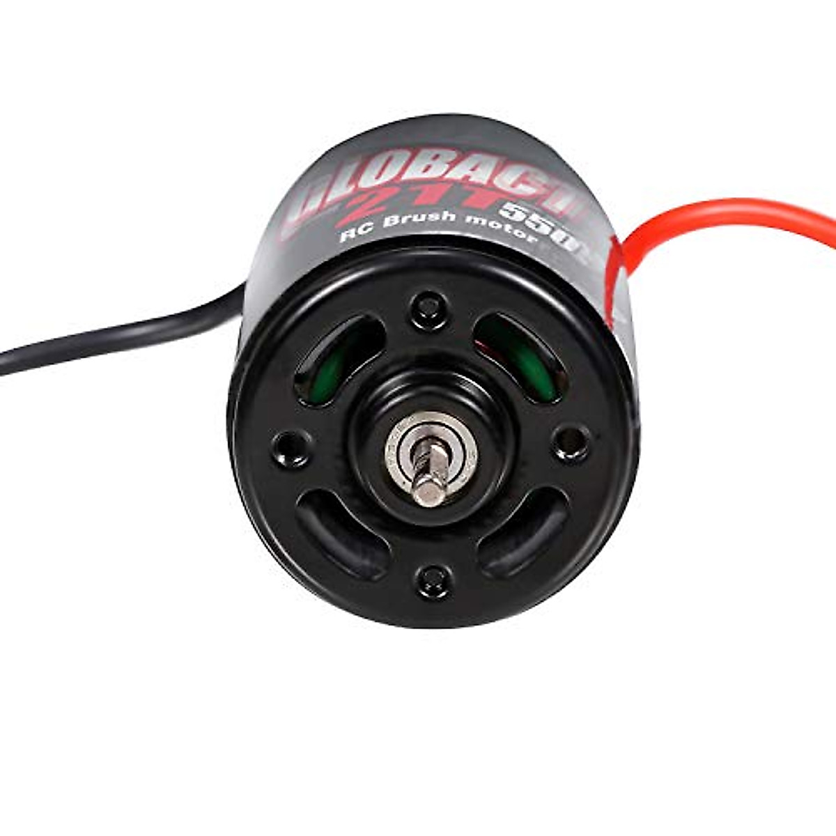 Globact Rc Motor 550 21T Brushed Motor for 1/10 RC Scale Rock Crawler Car TRX4 TRX6 Redcat Axial SCX10 SCX10II AXI03007 JL 90046 RC4WD D90