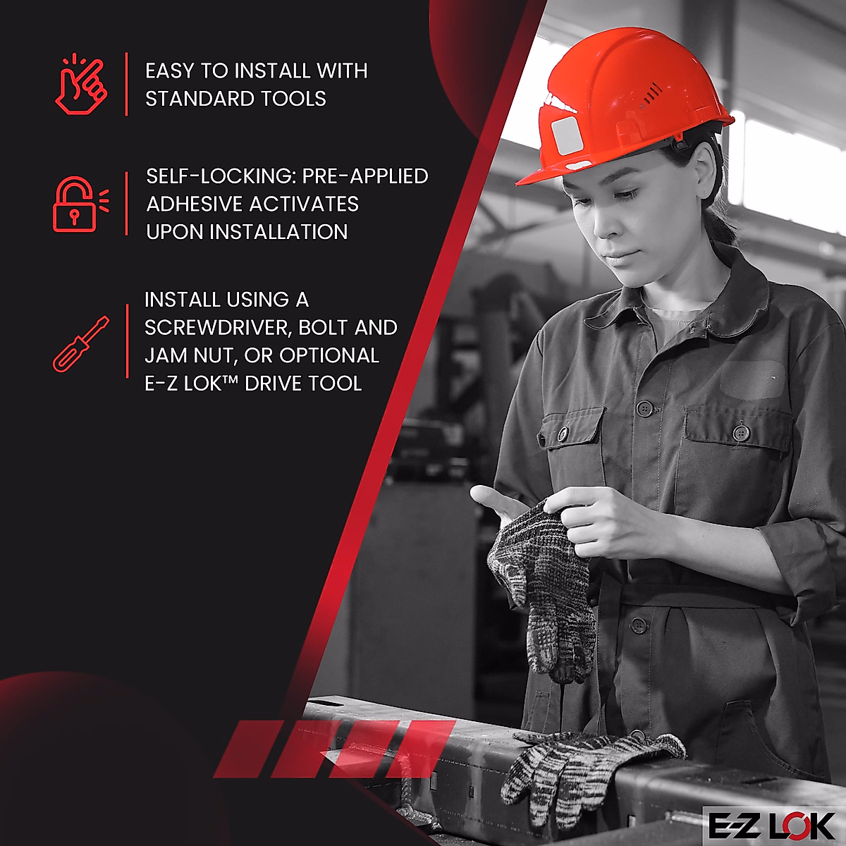 E-Z Lok Externally Threaded Insert, 303 Stainless Steel, 3/8"-16 Internal Threads, 9/16"-12 External Threads, 0.515" Length, Made in US (Pack of 5)