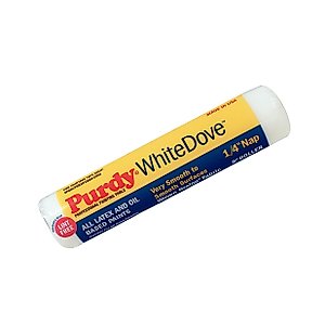 9" x 1/4" Nap Purdy 14A662091 White Dove Roller Cover, Dralon