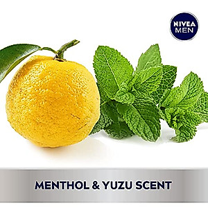 Nivea Men Cool Body Wash with Icy Menthol, Scented Body Wash for Men, Free of Parabens, Phthalates and Microplastic Particles, 3 Pack of 16.9 Fl Oz Bottles