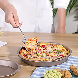 6/8/10in Non-Stick Baking Tray Pizza Pan Thickened Carbon Steel Bread Cake Mold Round Kitchen Baking Accessory Bakeware Round Deep-dish Plates Pans