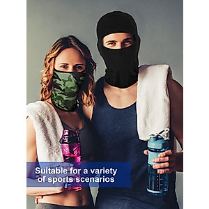 12 Pieces Sun Protection Balaclava Full Face Cover Sun UV Protection Face Protective Cover for Outdoor Sports (Popular Color,Popular Style)