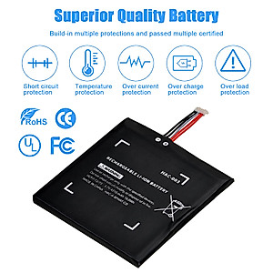 REACELL Battery Replacement for Switch, HAC-003 Internal Battery Pack Replacement for Nintendo Switch Game Console HAC-001 [3.7V 4310mAh 16Wh]