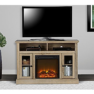 Ameriwood Home Chicago Electric Fireplace TV Console for TVs up to a 50", Natural