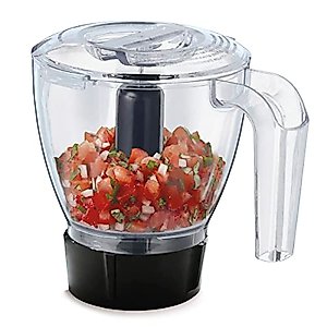 Oster Fresh Plus 3 Cup Food Processor Attachment, Easily Fits on Most Oster Blenders, Fast and Convenient Chopping, Black