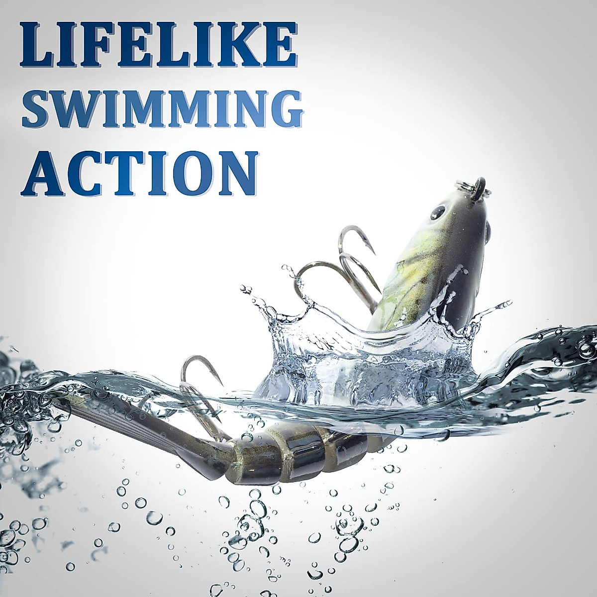 Fishing Lures Multi Jointed Fish Fishing Kits Slow Sinking Lifelike Swimbait Freshwater and Saltwater Crankbaits for Trout Bass Lures, 5 Pack with Box