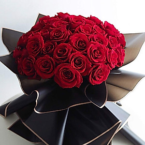 Waterproof Korean Style Flower Wrapping Paper Floral Bouquet Gift Packaging Supplies Multi Colors 40 Counts - Lotus Root Starch