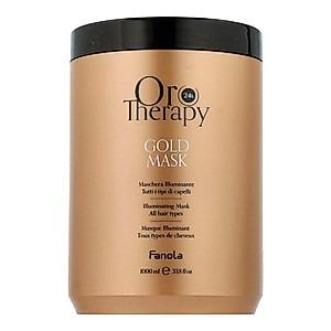 Fanola Oro Puro Illuminating Keratin Argan Mask, 1000 ml