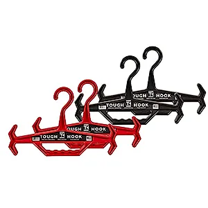 Tough Hook Original Hanger Max Pack Set of 4 | 2 Midnight and 2 Red |USA Made | Multi Pack