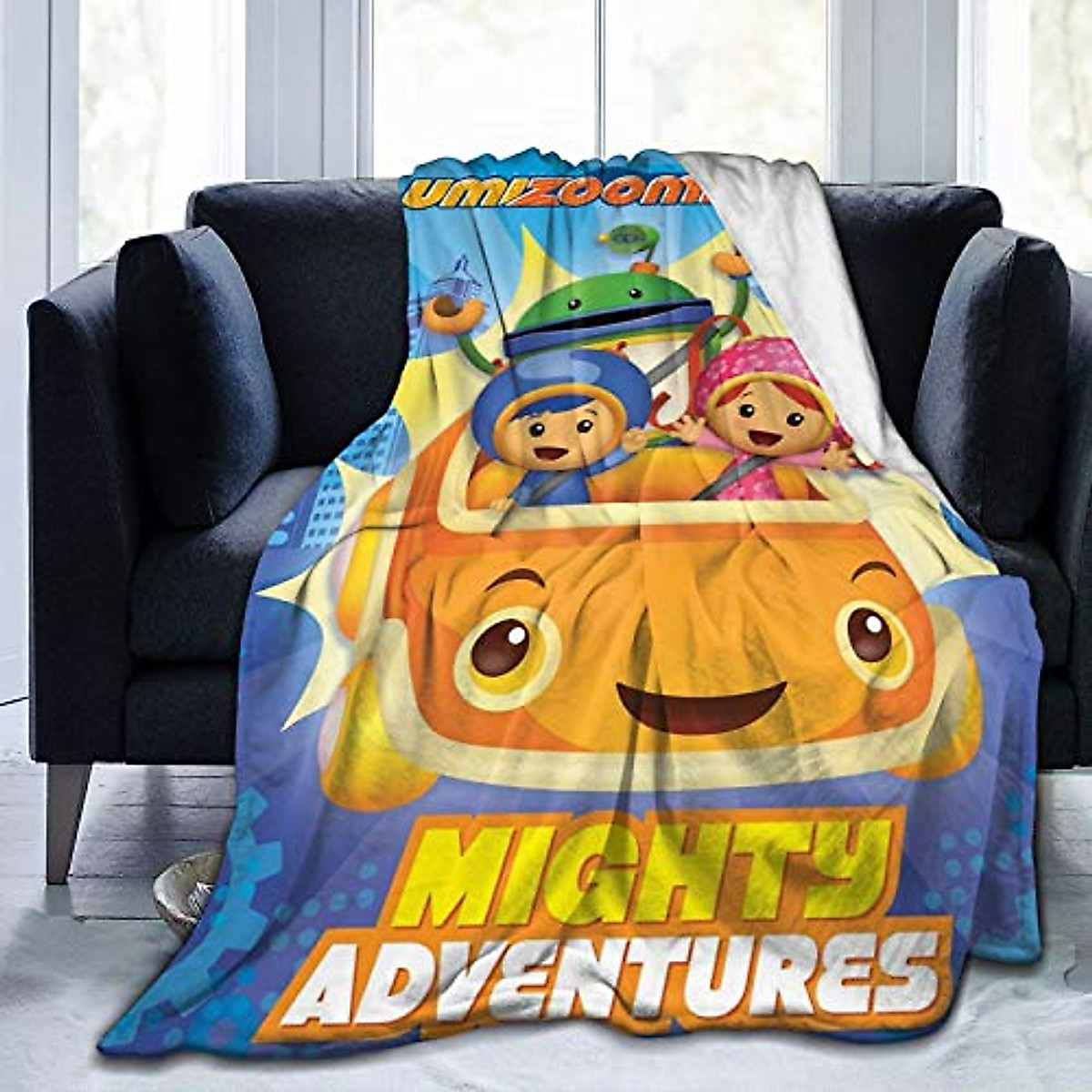 JohnHunt Team Umizoomi Blanket Anime AUltra-Soft Cozy Flannel Blankets Micro-Fleece Sofa Throw Lightweight Microfiber Bedding Blanket 80" x60