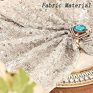 Silver PartyDelight Sequin Backdrop, Photography, Sparkle Backdrop, 6Ftx7 Ft