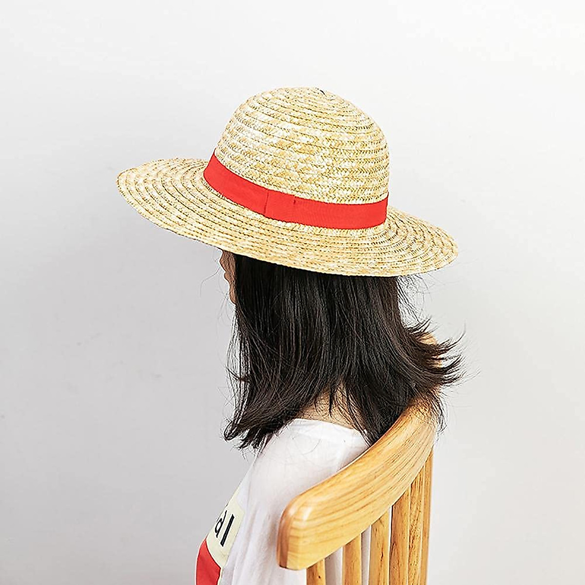 Maedack Luffy Straw Hat Multifunctional Anime Cartoon Character Sunscreen Straw Hat Cosplay Sun Hat for Adults