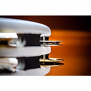 Meinl Percussion Traditional Tambourine, Handheld Half-Moon Shape with Synthetic Frame — NOT Made in China — Double Row Dual Alloy Jingles, 2-Year Warranty (TMT1M-WH)