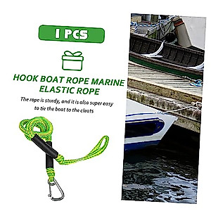 Abaodam 3pcs Boat Rope Boat Dock Lines Elastic Mooring Rope Dock Rope Marine Accessories Black Bungee Cords Braid Accessories Boat Accessory Dock watercraft Safety Rope Outdoor Boat Supply