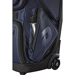 DeMarini Special Ops Front Line Wheeled Bag, Navy, L: 38" W: 13.5" H: 11"