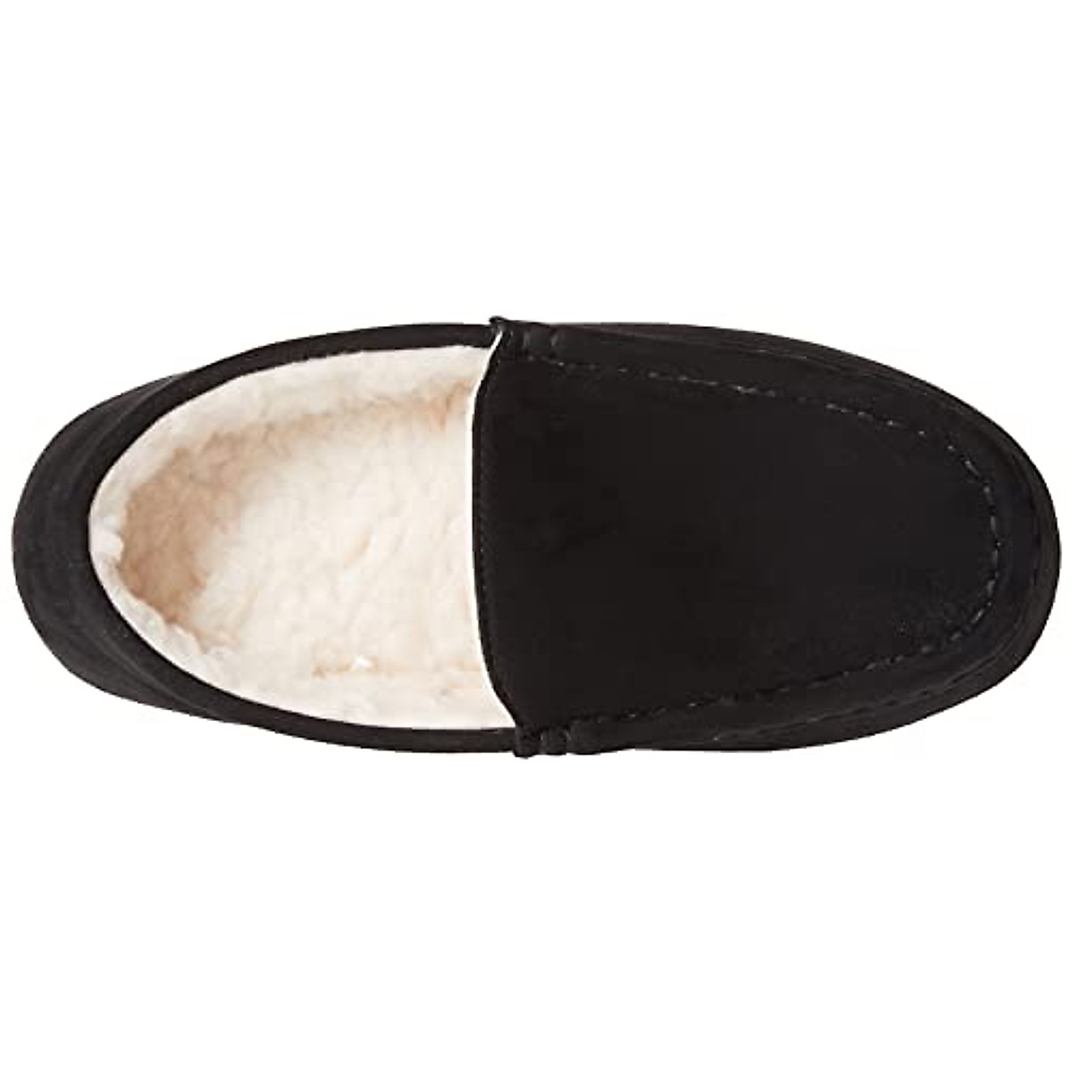 Amazon Essentials Women's Moccasin Slipper, Black, 7