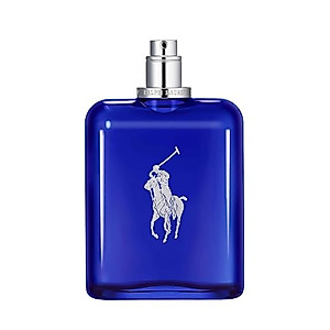 RALPH LAUREN FRAGRANCES Polo Blue - Eau de Toilette - Men's Cologne - Aquatic & Fresh - With Citrus, Sage, and Suede - Medium Intensity - 4.2 Fl Oz