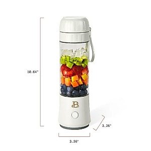 Generic Beautiful Portable to-Go Blender 2.0, 70 W, 16 oz, White Icing by Drew Barrymore (pack of 1), WI-19404, Standard