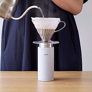 Hario Stick Bottle Insulated Travel Mug, 350ml, Grey