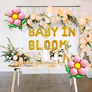 JeVenis Baby in Bloom Balloons Baby in Bloom Banner Baby In Bloom Baby Shower Decorations Baby In Bloom Backdrop Floral Baby Shower Decorations