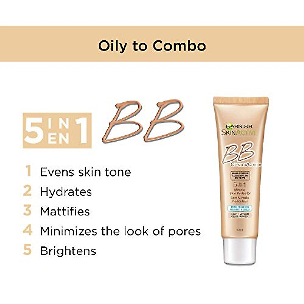 5-in-1 Miracle Skin Perfector BB Cream Oily/Combo Skin