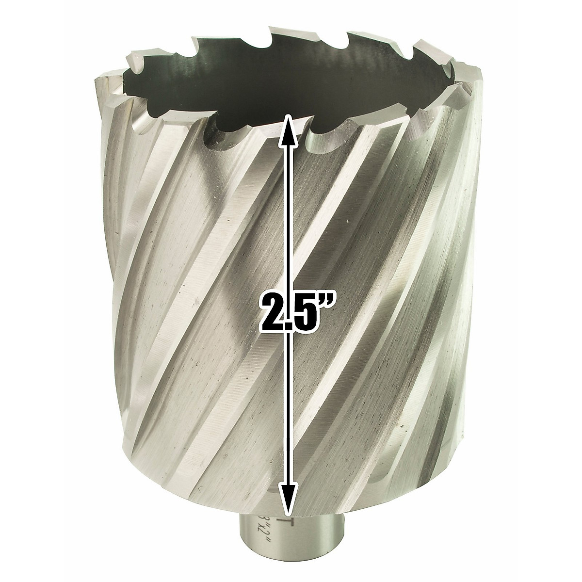 Steel Dragon Tools 2-3/8" x 2" High Speed Steel Annular Cutter with 3/4" Weldon Shank