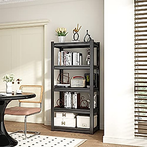 5 Tier Metal Shelving Unit 2000LBS Capacity Adjustable Garage Storage Utility Rack Heavy Duty Shelves Organization Shelf Warehouse Basement Kitchen Living Room Pantry - 31.5"W x 15.7"D x 63"H