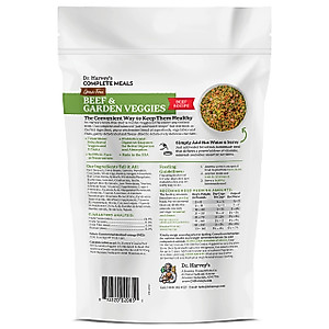 Dr. Harvey's Beef & Garden Veggies Dog Food, Human Grade Grain-Free Dehydrated Food for Dogs with Freeze-Dried Beef, Trial Size (5.5 Oz)
