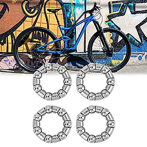 X AUTOHAUX 4 Pcs 4.76mm x 7 Ball Bearings Cages Crank Bearings Wheel Bearing Retainer for Bicycle